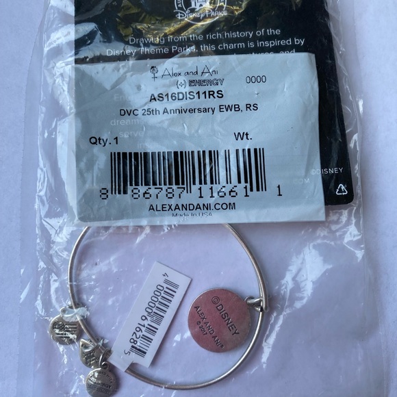 Alex and Ani | Jewelry | Disney Parks Disney Vacation Club 25 Years ...
